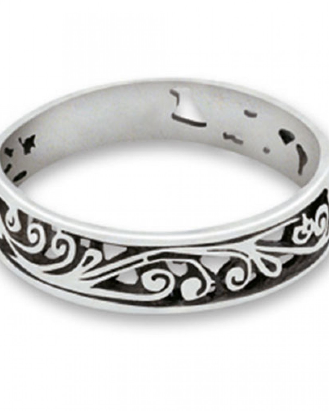 Silver Filigree Band Ring